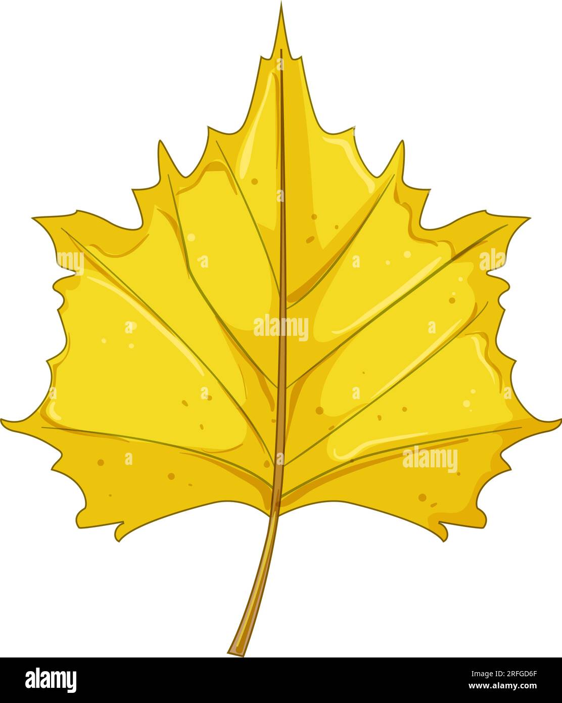 tree autumn leaf cartoon vector illustration Stock Vector Image & Art ...