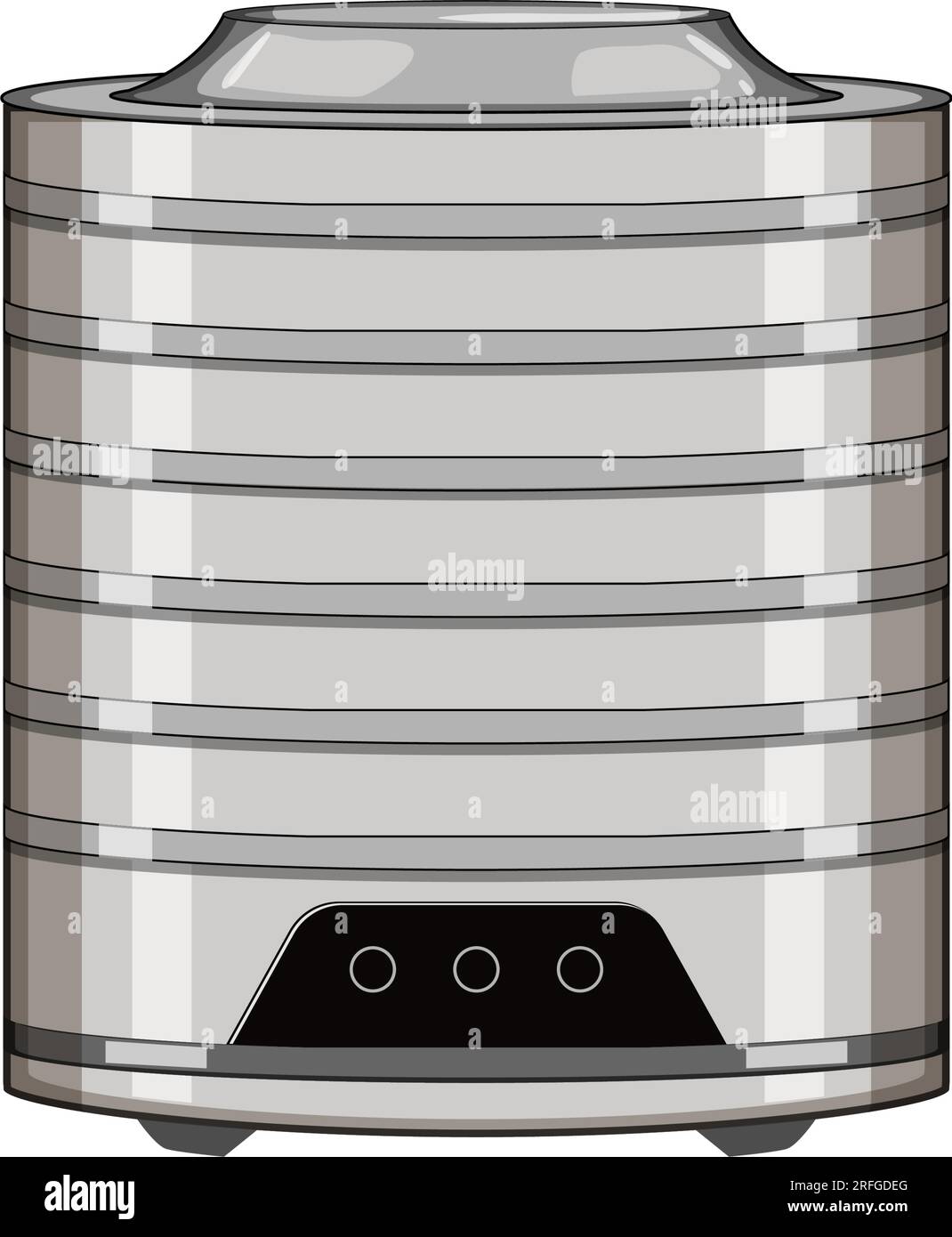 home vegetable dryer cartoon vector illustration Stock Vector Image ...