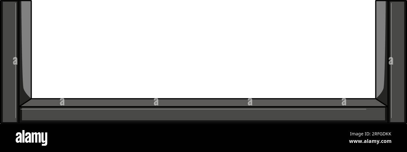 book bookshelves library cartoon vector illustration Stock Vector Image ...