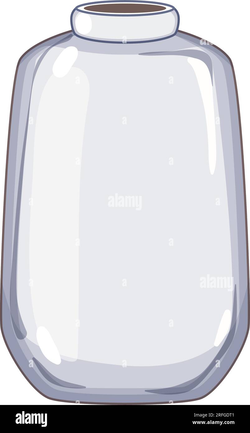 decoration ceramic porcelain vase cartoon vector illustration Stock ...