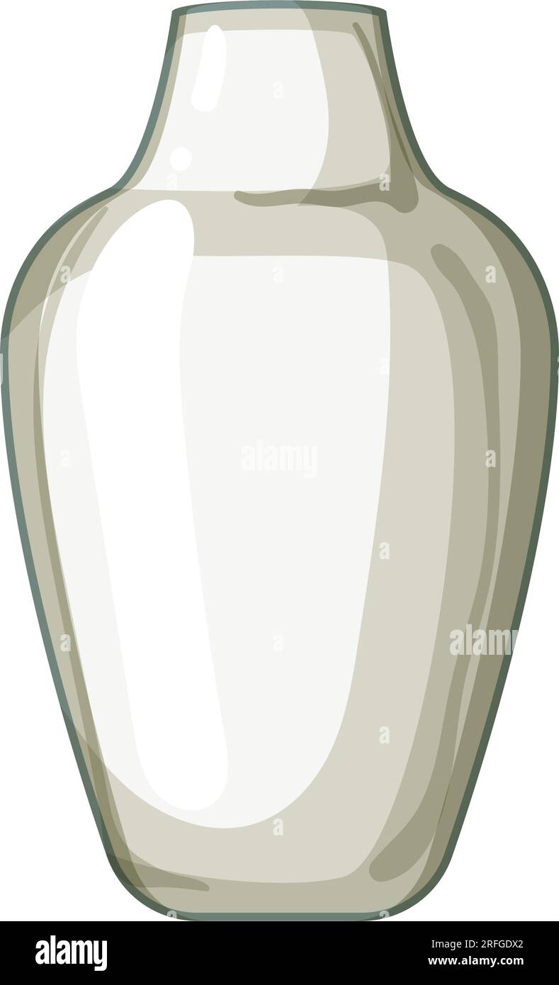 pottery ceramic porcelain vase cartoon vector illustration Stock Vector ...