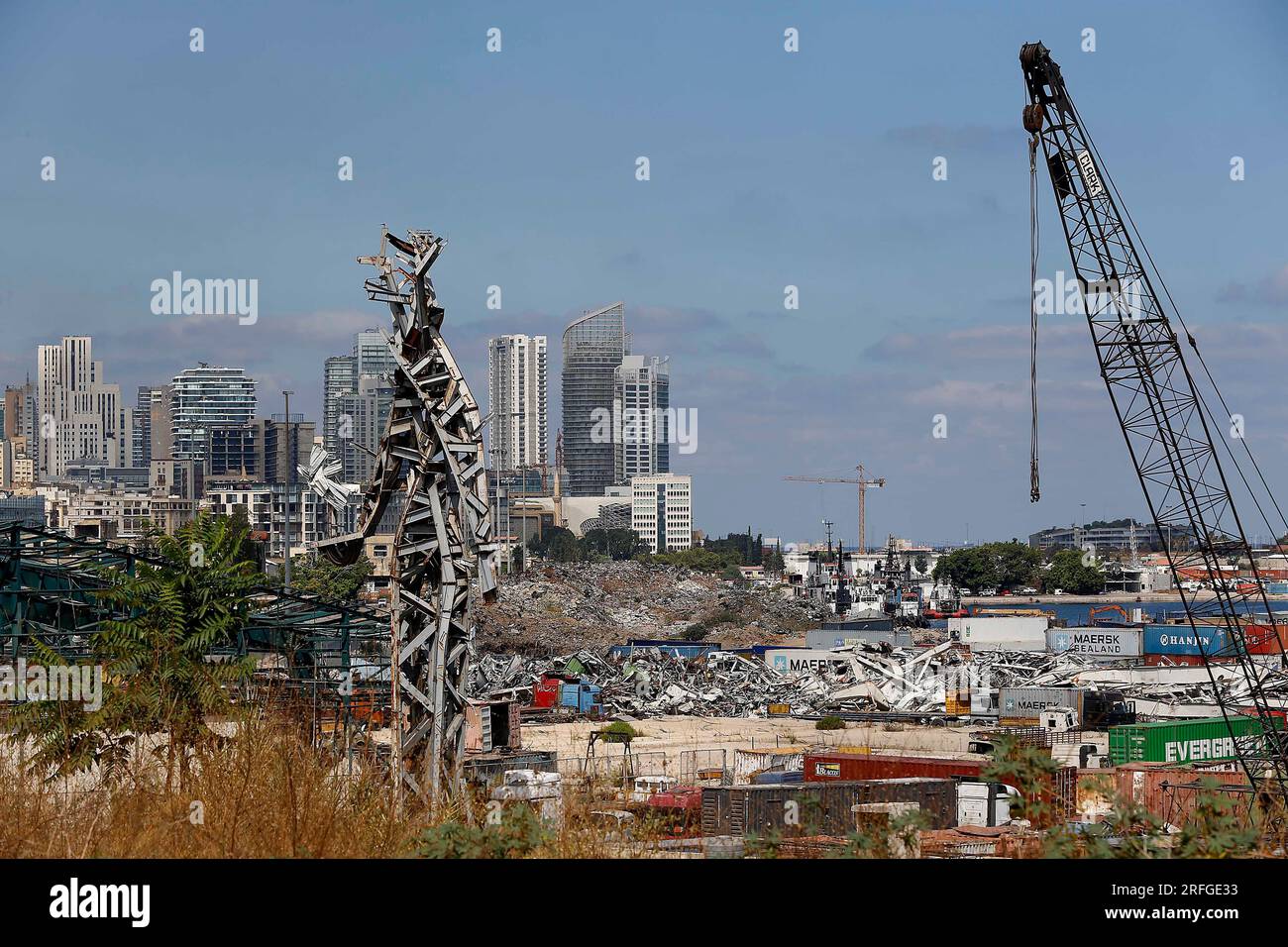 Beirut. 4th Aug, 2020. This photo taken on Aug. 3, 2023 shows the ...