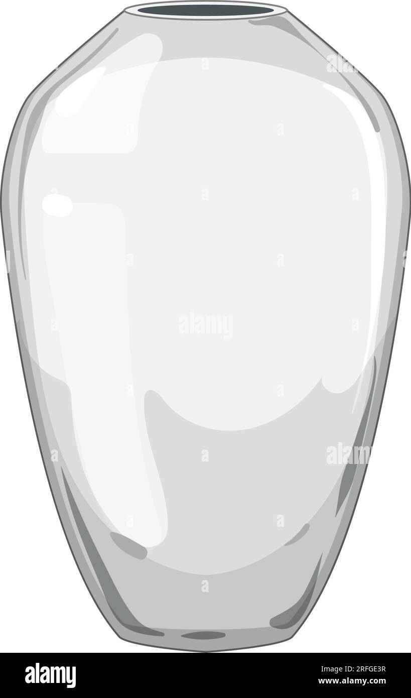 interior ceramic porcelain vase cartoon vector illustration Stock ...