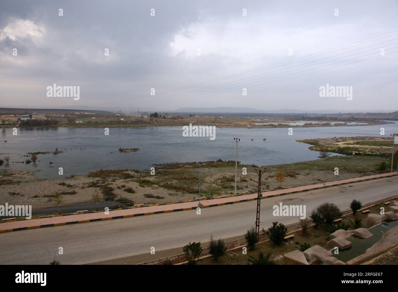 The Firat River is the longest river in Turkey and South Asia Stock ...