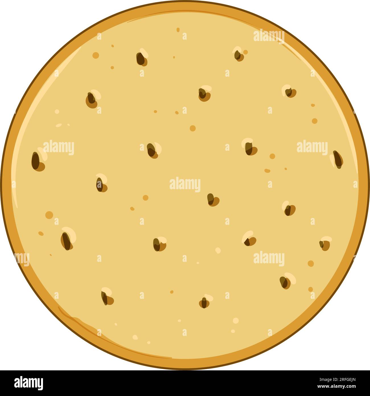 food cracker biscuit cartoon vector illustration Stock Vector Image ...