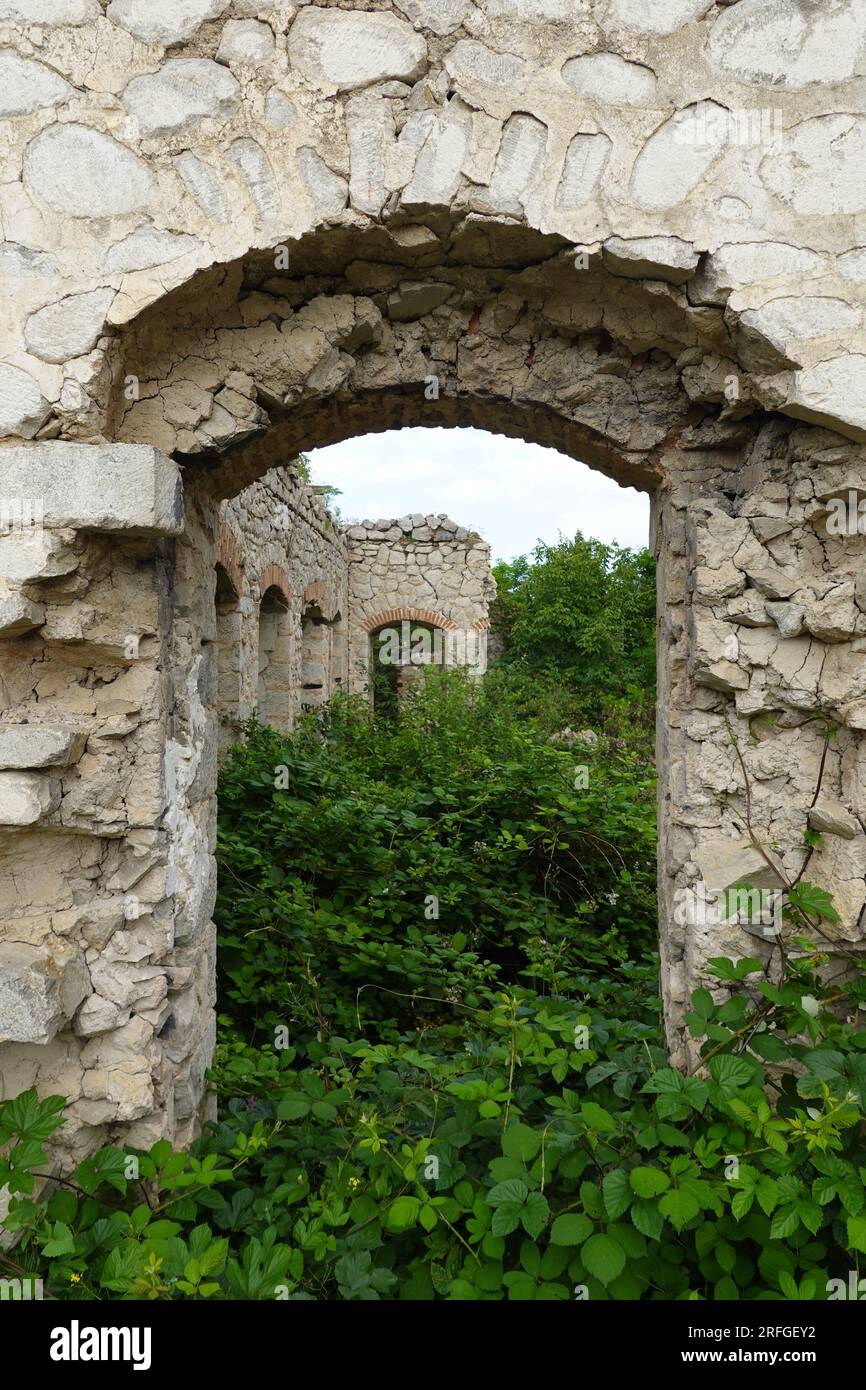 Shusha, Shushi, Susa an Azerbaijani showing parts of the City centre ...