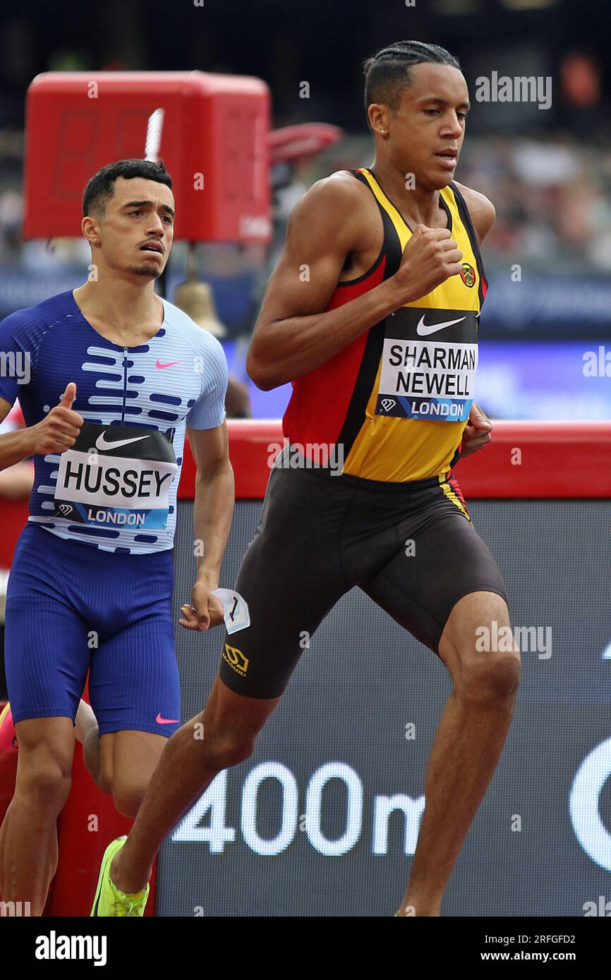 Reece SHARMAN-NEWELL of Great Britain in the mens 800 metres in the ...