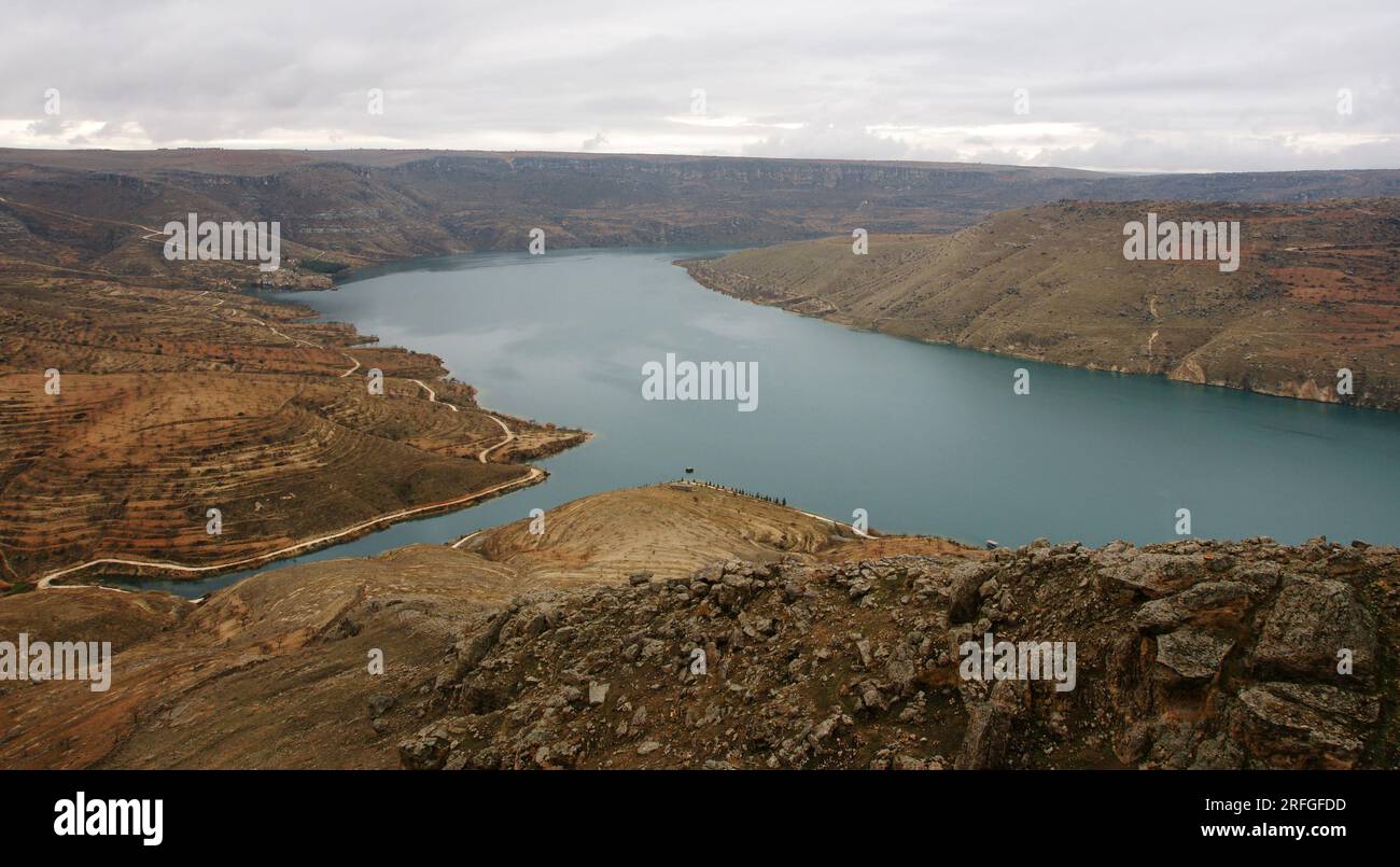 The Firat River is the longest river in Turkey and South Asia Stock ...