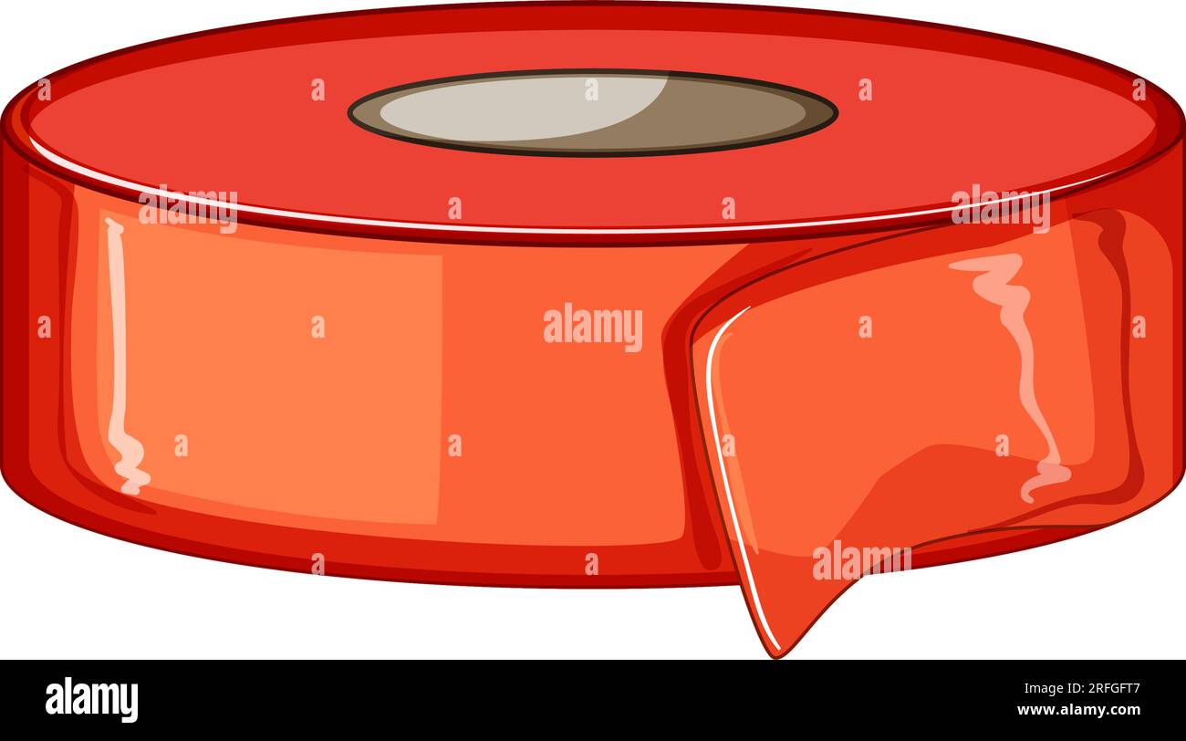 sticker electrical tape cartoon vector illustration Stock Vector Image ...