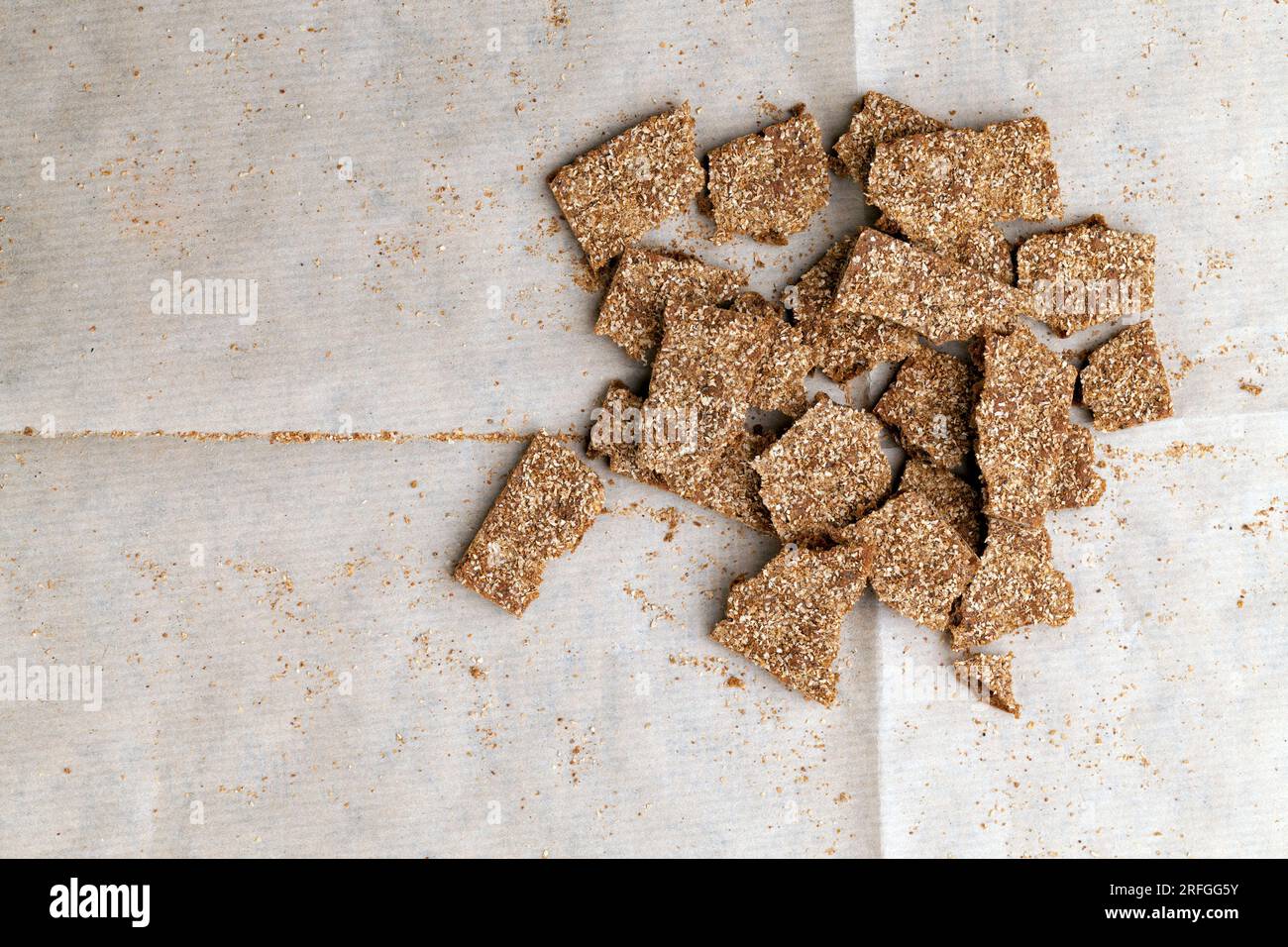 crispy rye bread, healthy foods made from rye flour, thin and crispy ...