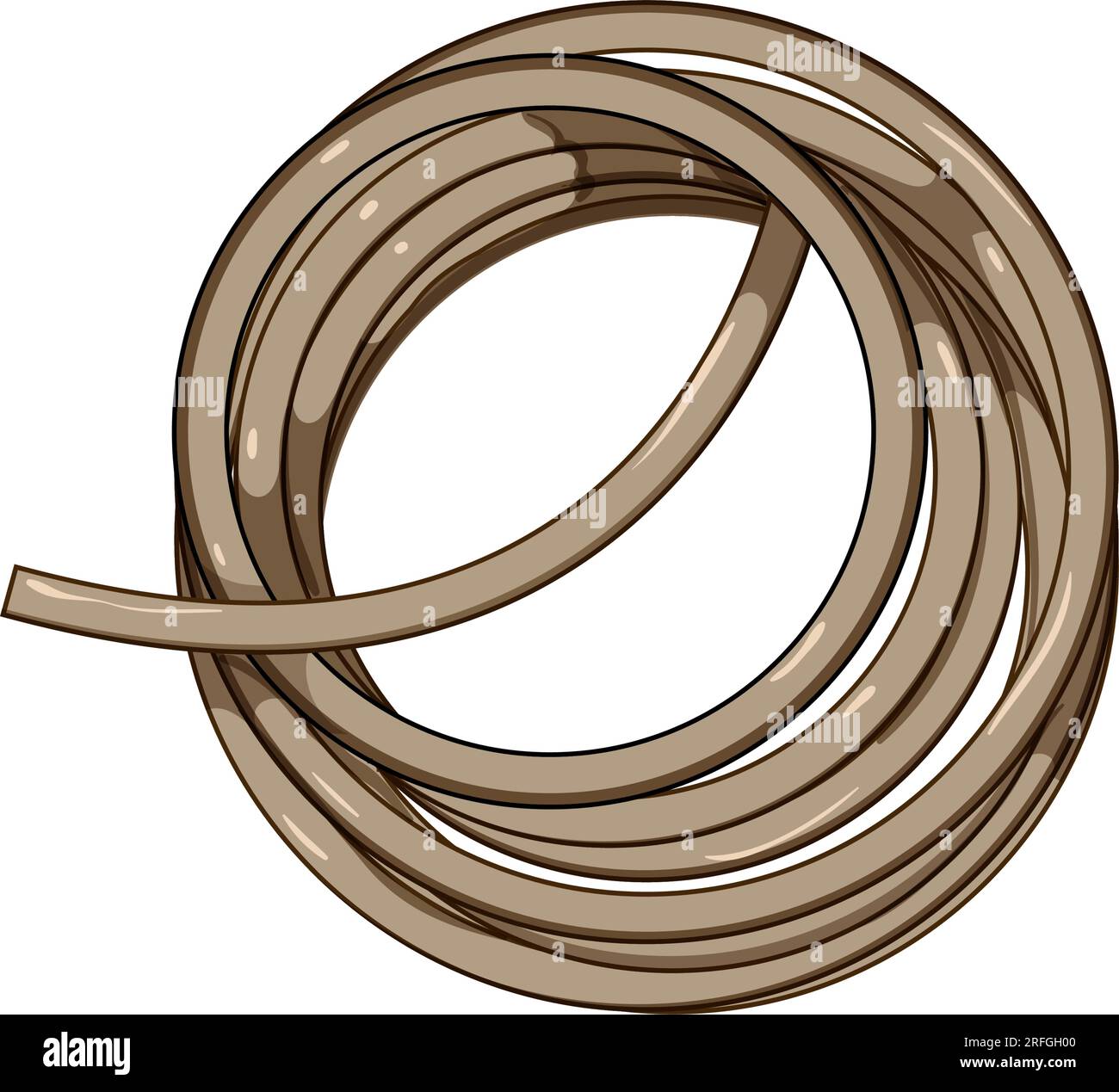 pipe garden hose cartoon vector illustration Stock Vector Image & Art ...