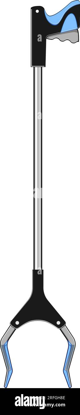 trash grabber tool cartoon vector illustration Stock Vector Image & Art ...