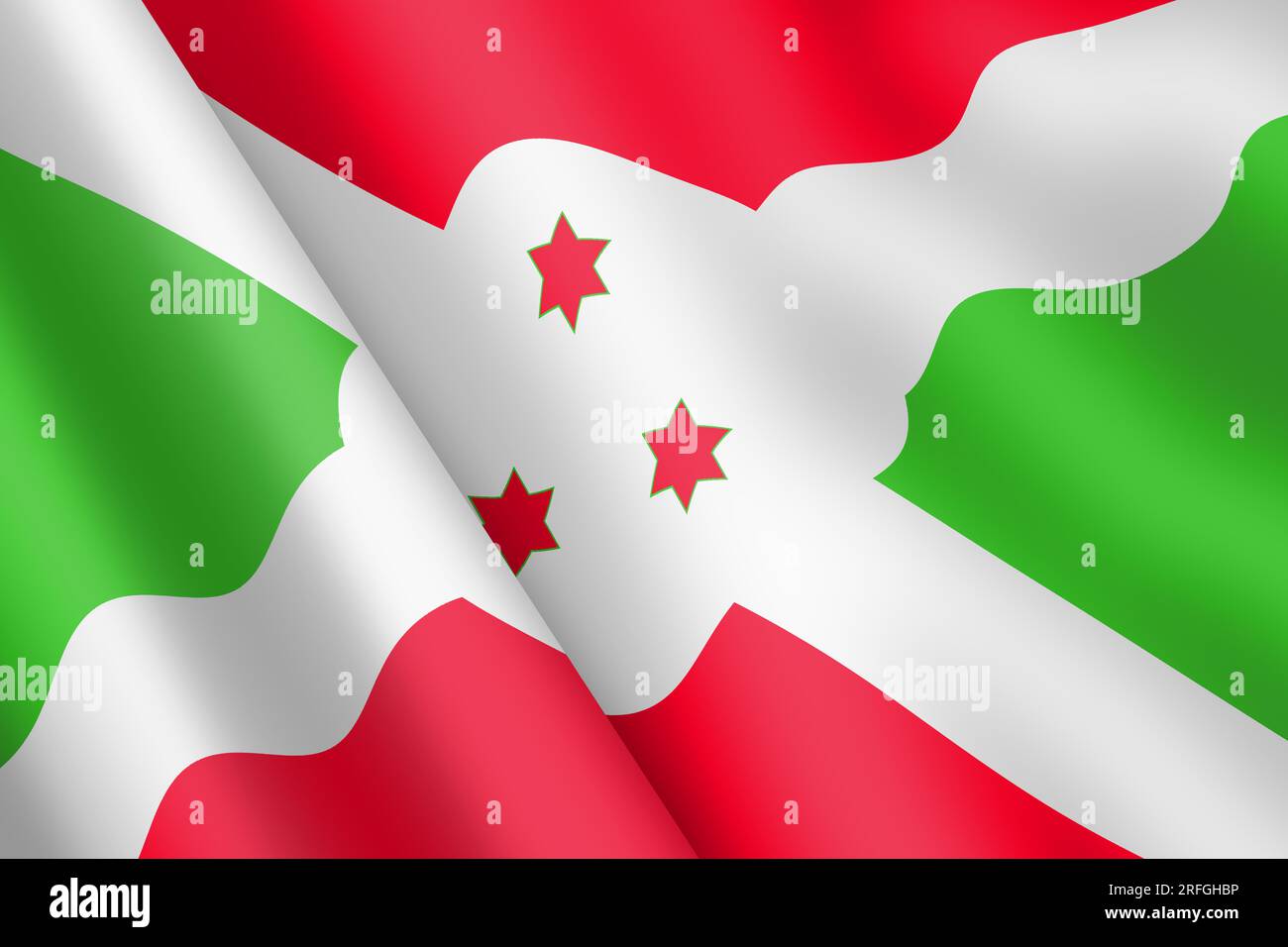 Satin texture burundian flag hi-res stock photography and images - Alamy
