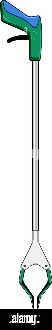 device grabber tool cartoon vector illustration Stock Vector Image ...