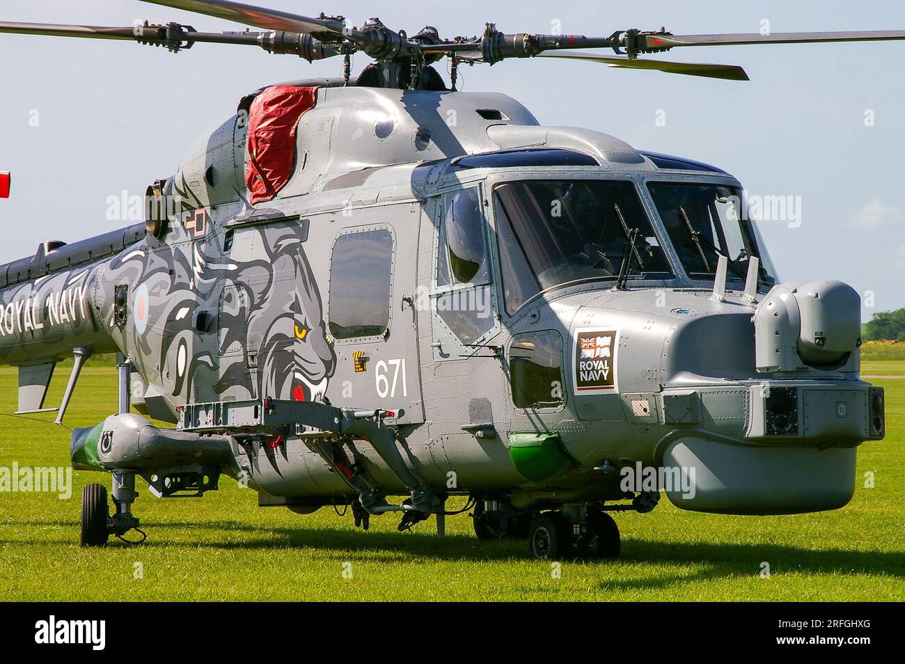 Westland WG-13 Lynx HMA8DAS helicopter XZ722 of the Royal Navy Black ...