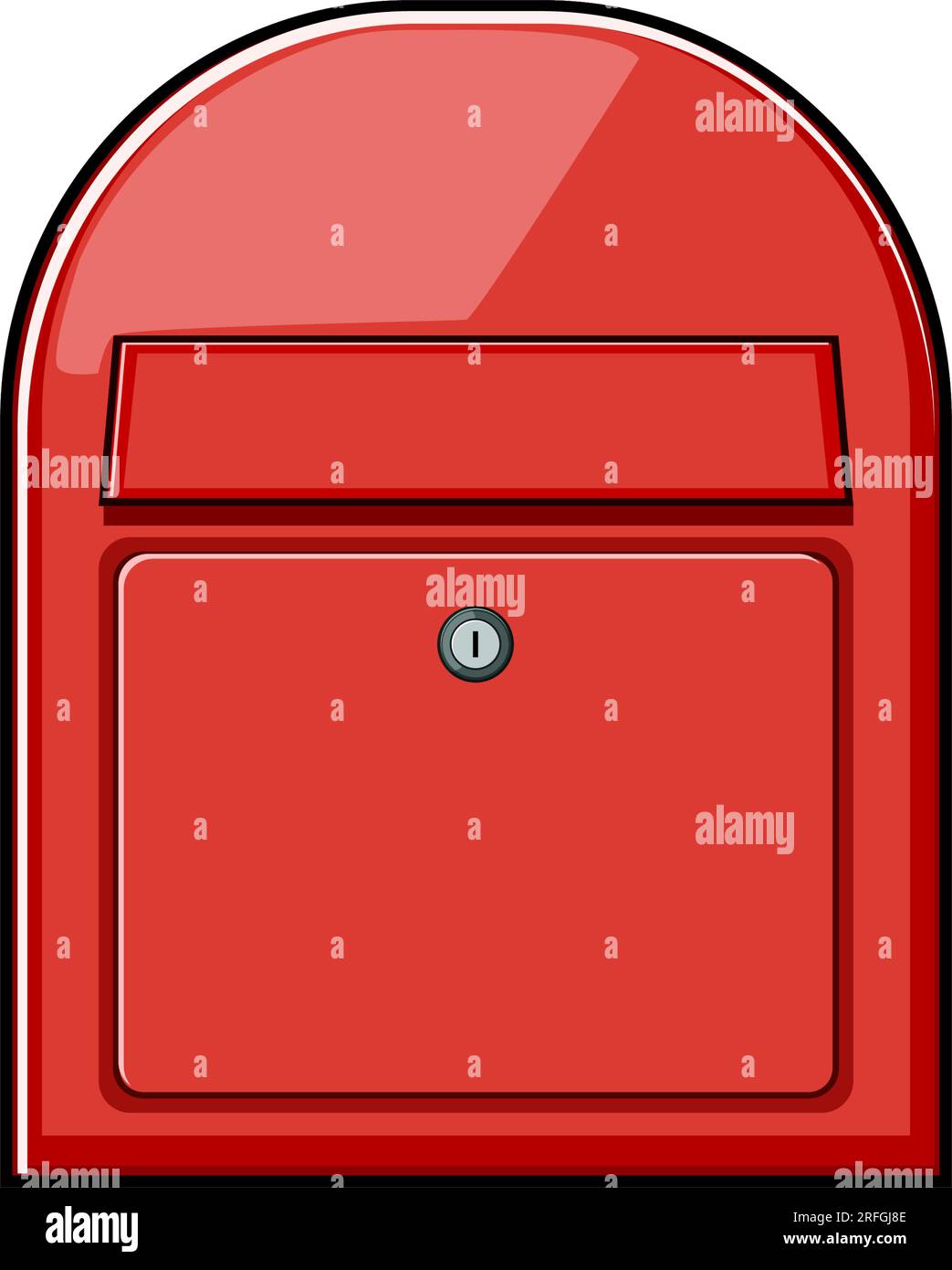 mail mailbox letter cartoon vector illustration Stock Vector Image ...