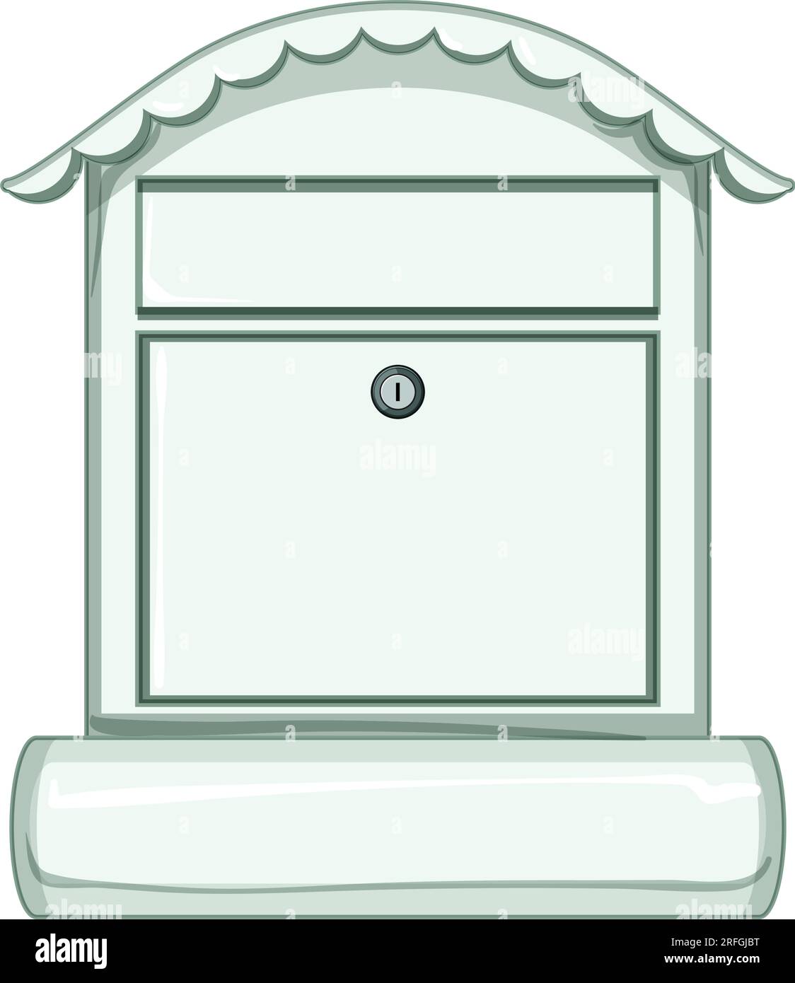 envelope mailbox letter cartoon vector illustration Stock Vector Image ...