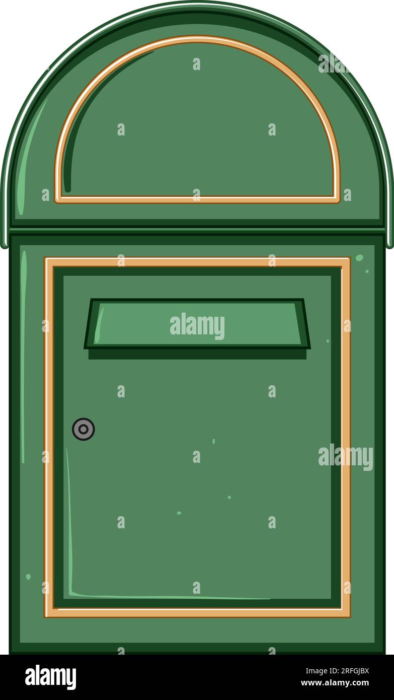 box mailbox letter cartoon vector illustration Stock Vector Image & Art ...