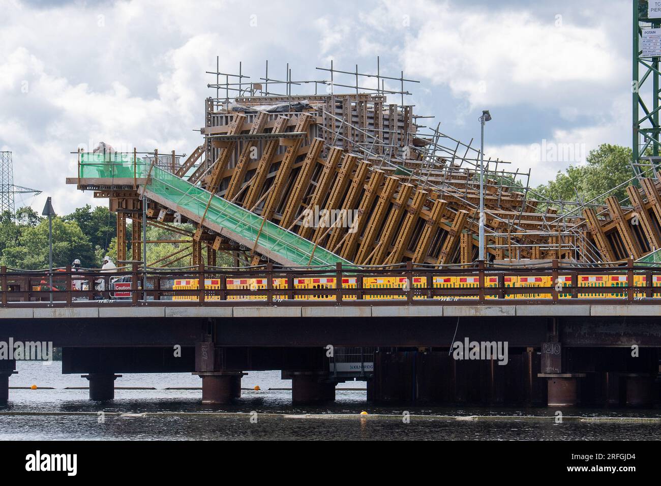 Harefield, UK. 3rd August, 2023. Construction of the HS2 High Speed ...