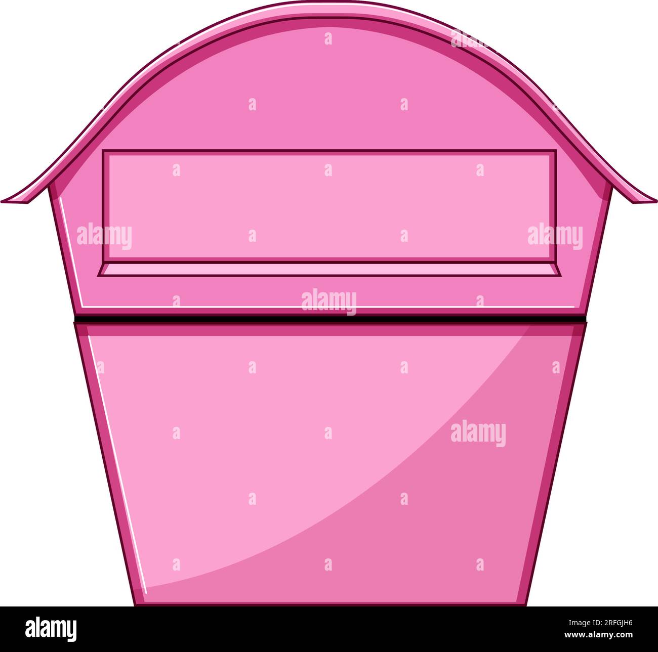 red mailbox letter cartoon vector illustration Stock Vector Image & Art ...