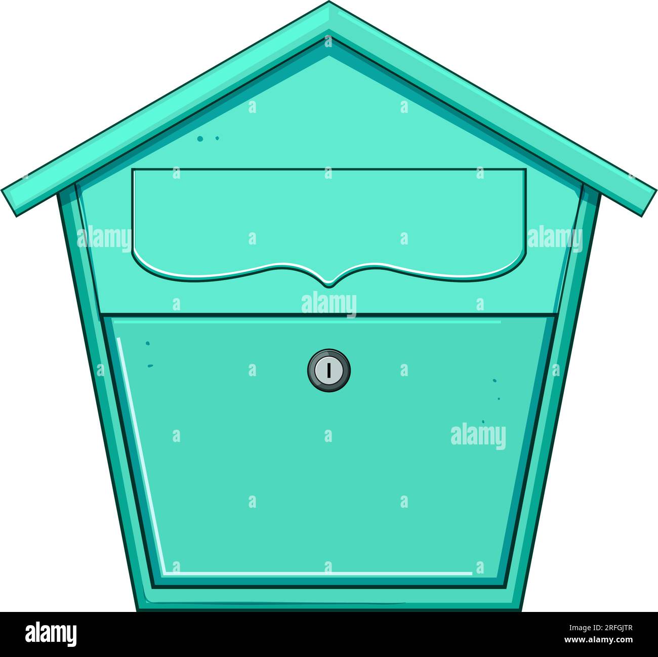 postal mailbox letter cartoon vector illustration Stock Vector Image ...