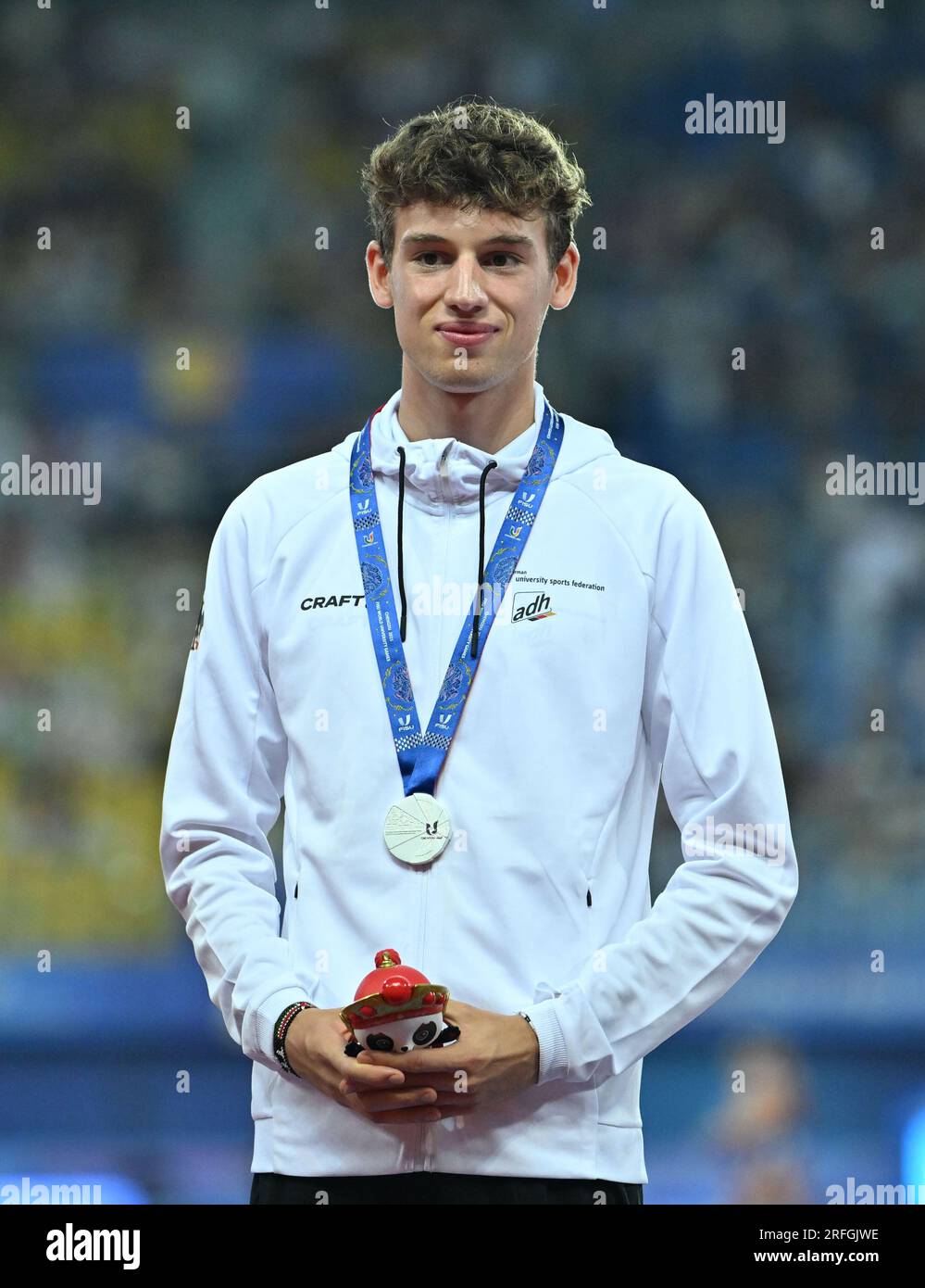 Chengdu, China's Sichuan Province. 3rd Aug, 2023. Silver medalist Nick ...