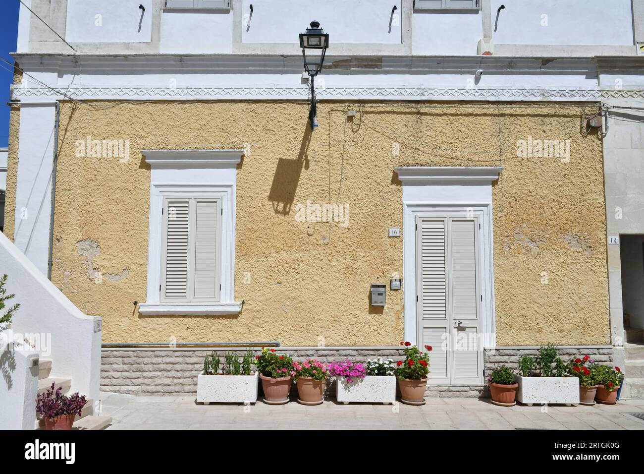 The entrance of a characteristic house in Castro, an old village in the ...