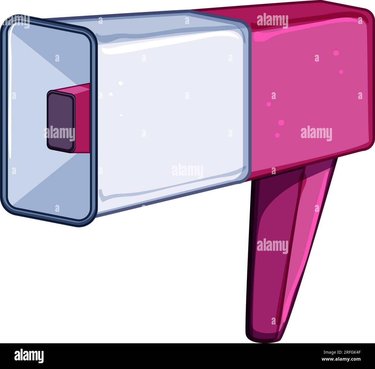 announce megaphone speaker cartoon vector illustration Stock Vector ...