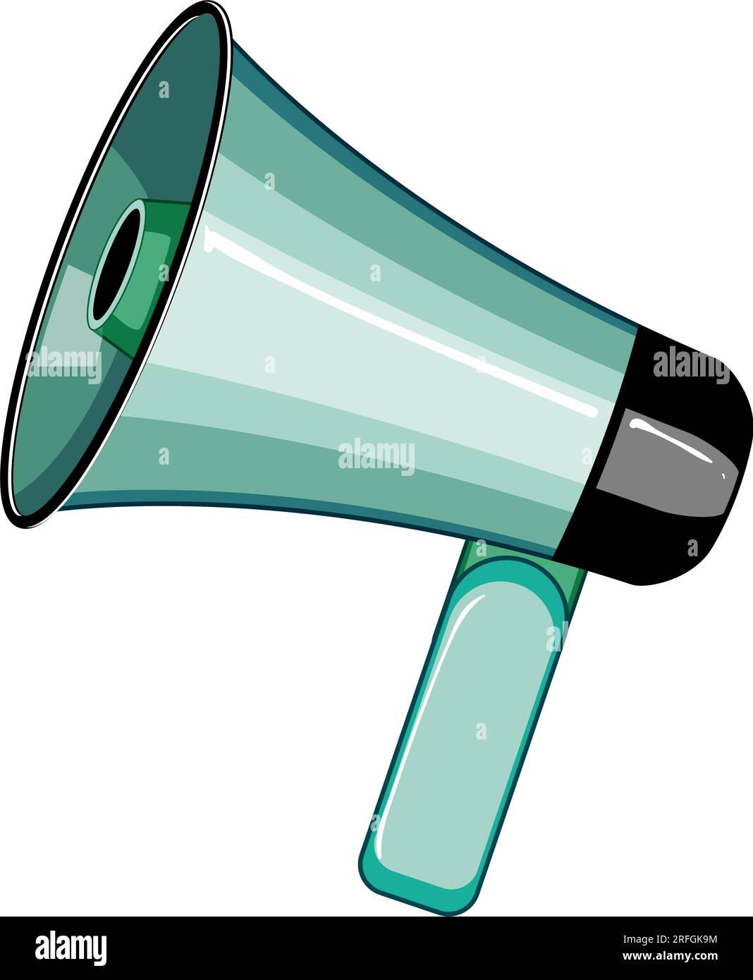 speech megaphone speaker cartoon vector illustration Stock Vector Image ...