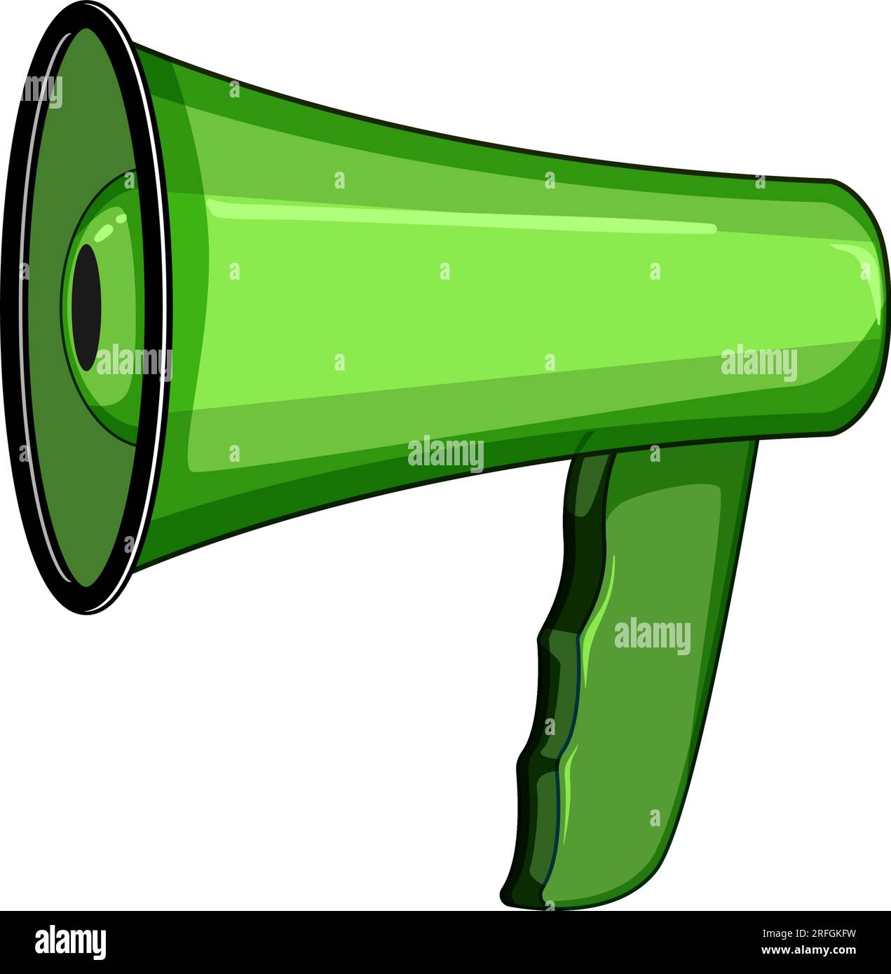 speak megaphone speaker cartoon vector illustration Stock Vector Image ...