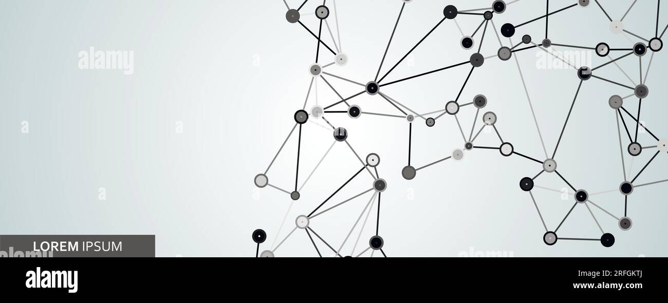 Abstract Moleculs Connect Background Digital Background Modern