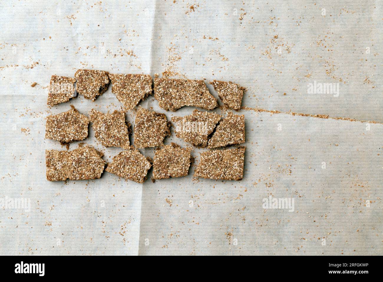 crispy rye bread, healthy foods made from rye flour, thin and crispy ...