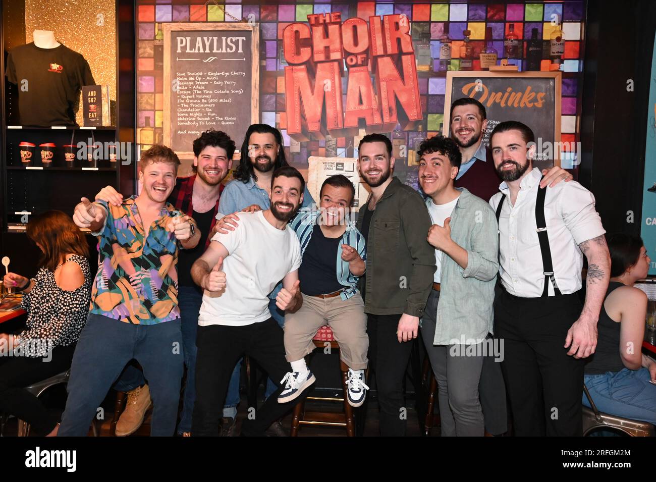 The cast of the choir of man launch hi-res stock photography and images ...
