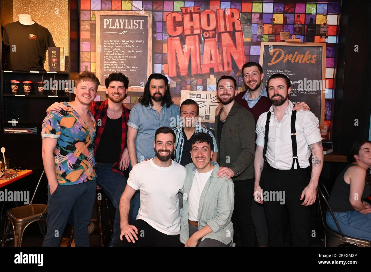 The cast of the choir of man launch hi-res stock photography and images ...
