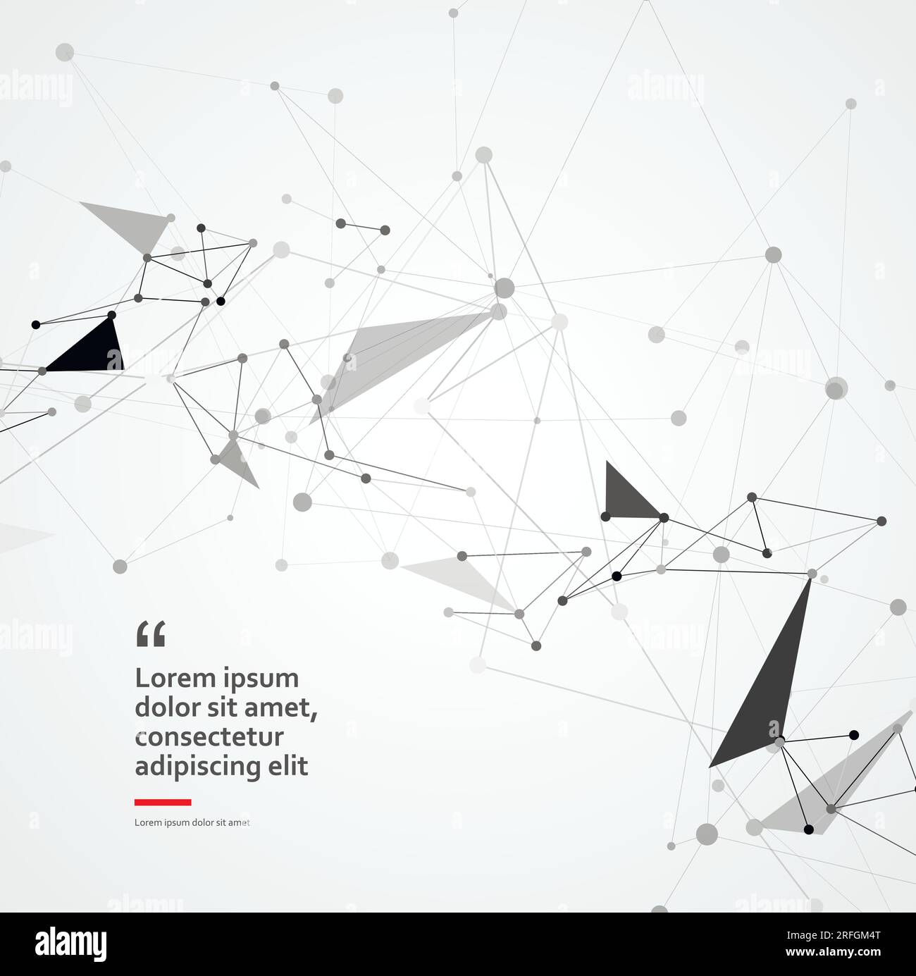 Abstract Connection Of Dots Lines Communication Science Technology Background Vector