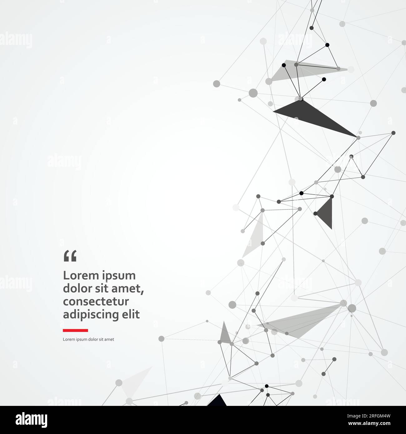 Abstract Connection Of Dots Lines Communication Science Technology Background Vector