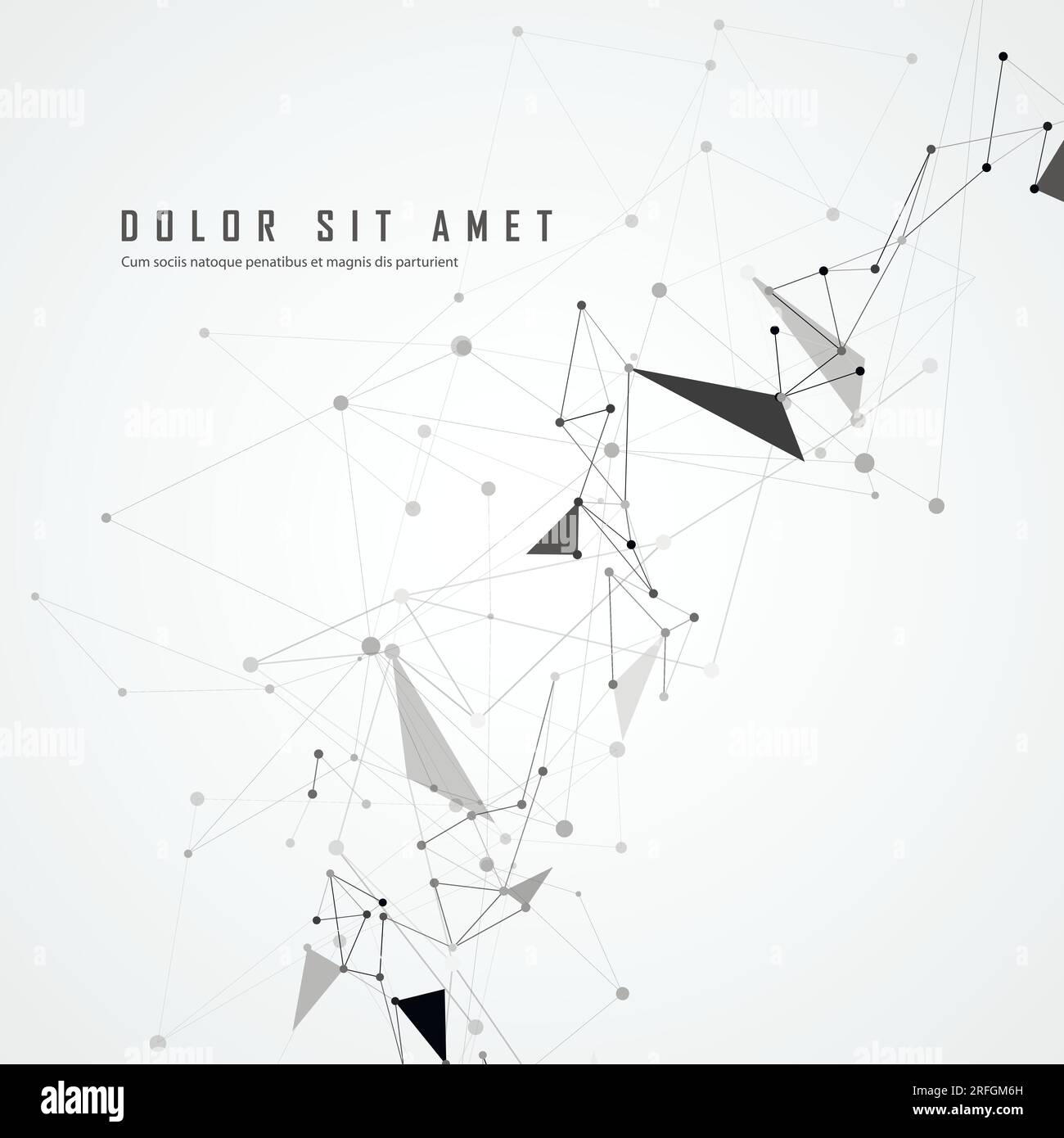 Abstract Connection Of Dots Lines Communication Science Technology Background Vector