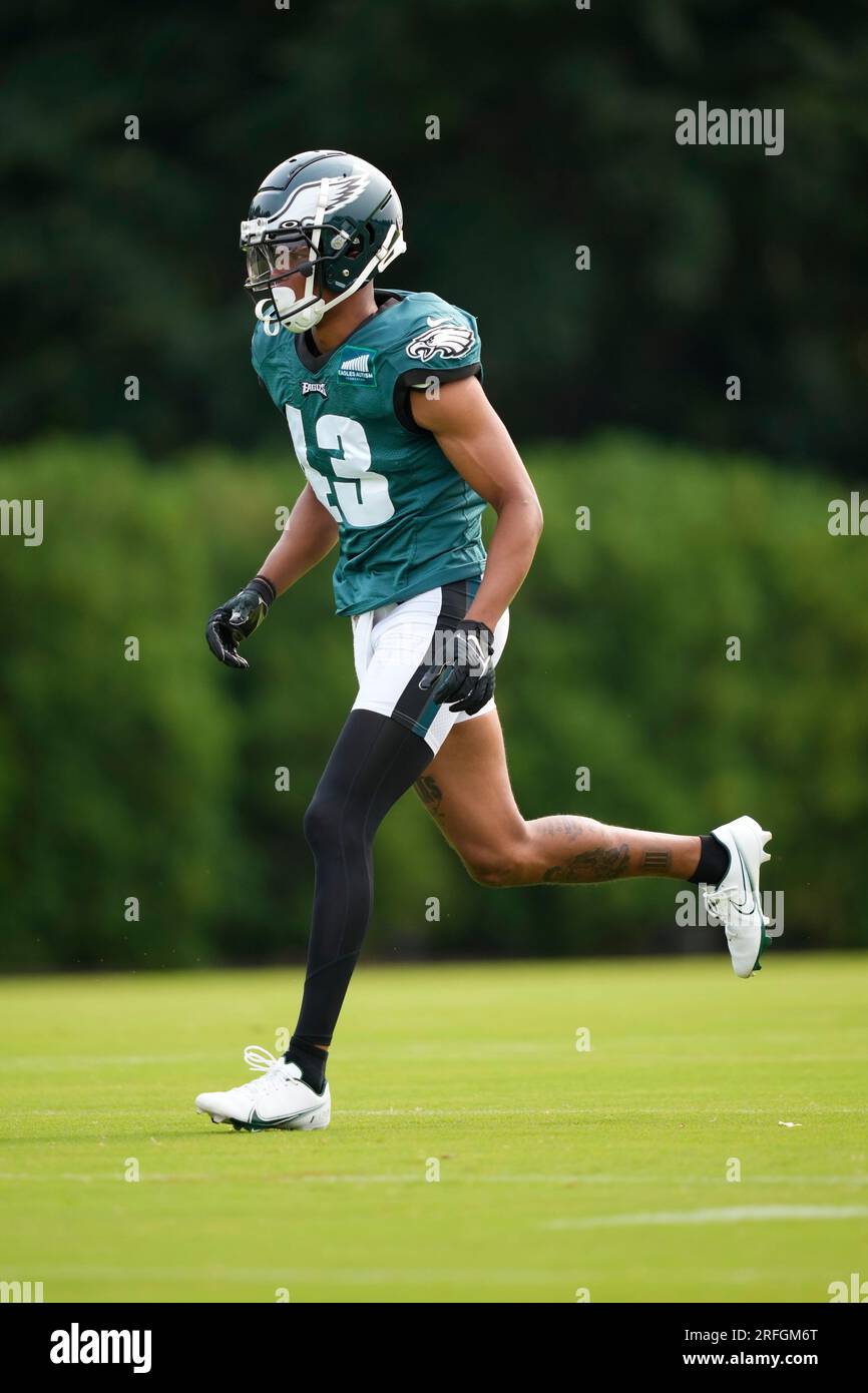 Philadelphia Eagles' Charleston Rambo drills during the NFL football ...