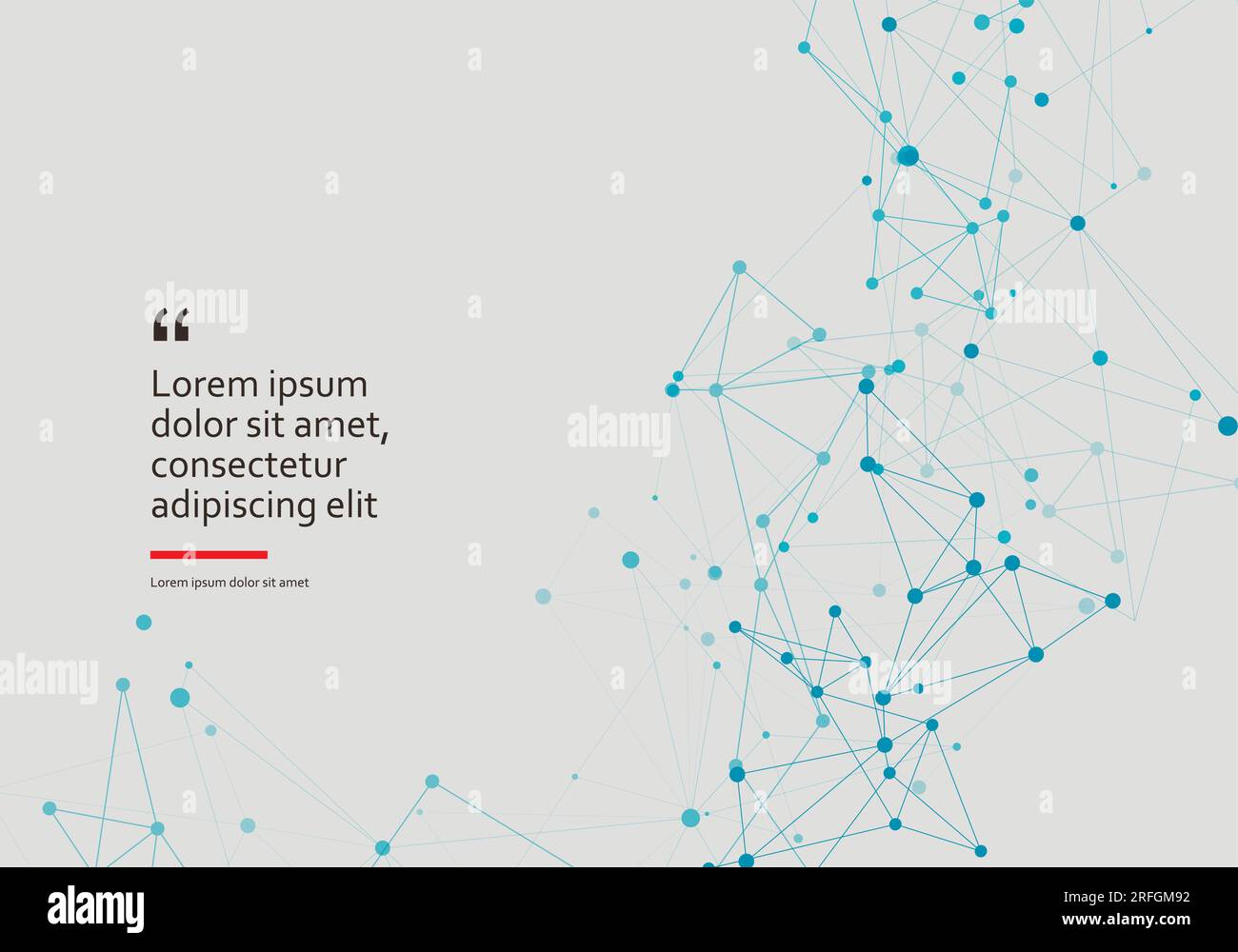 Abstract Connection Dots Lines Communication Science Technology Background Vector Illustration
