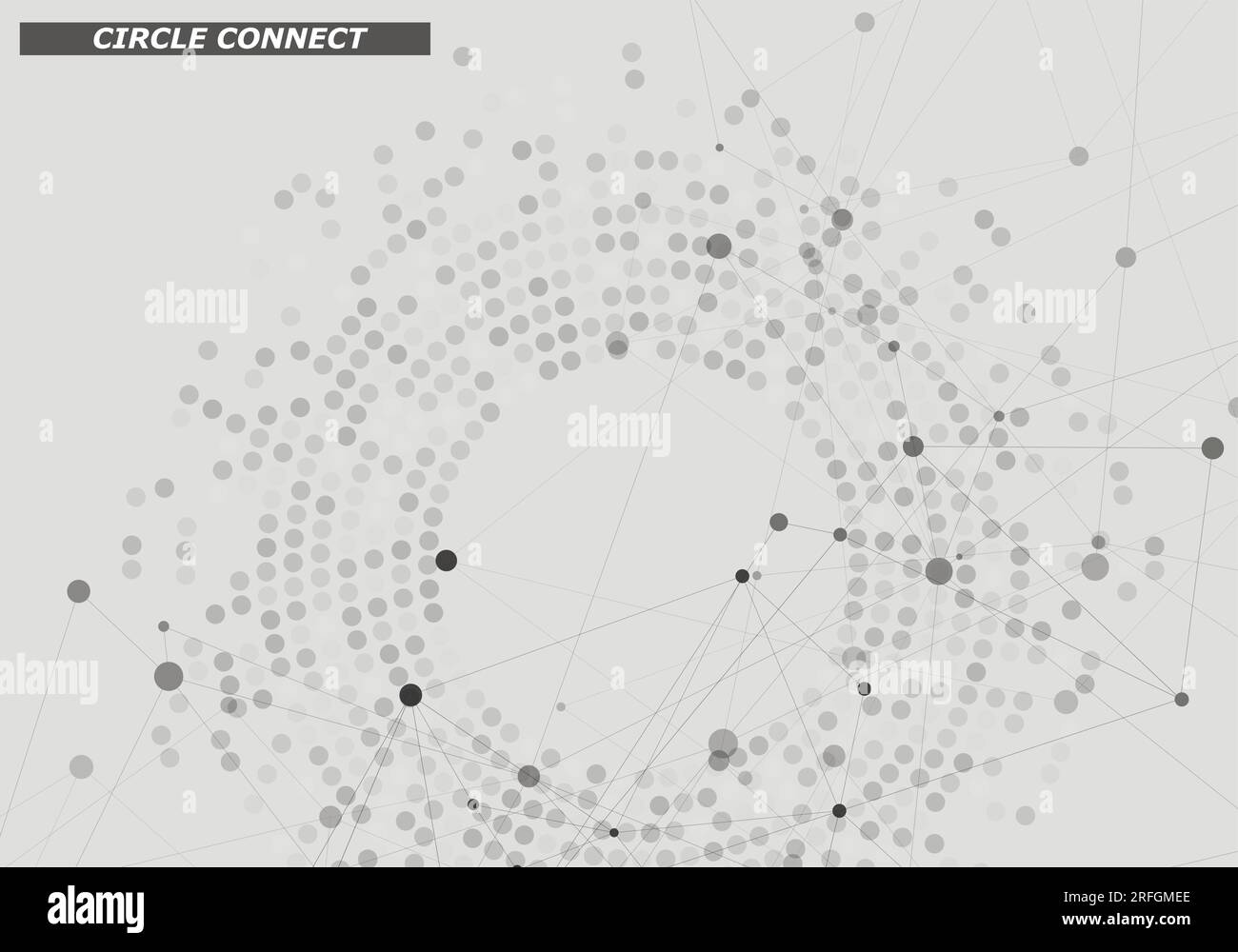 Abstract swirl line and dotted background. Vector illustration for your ...