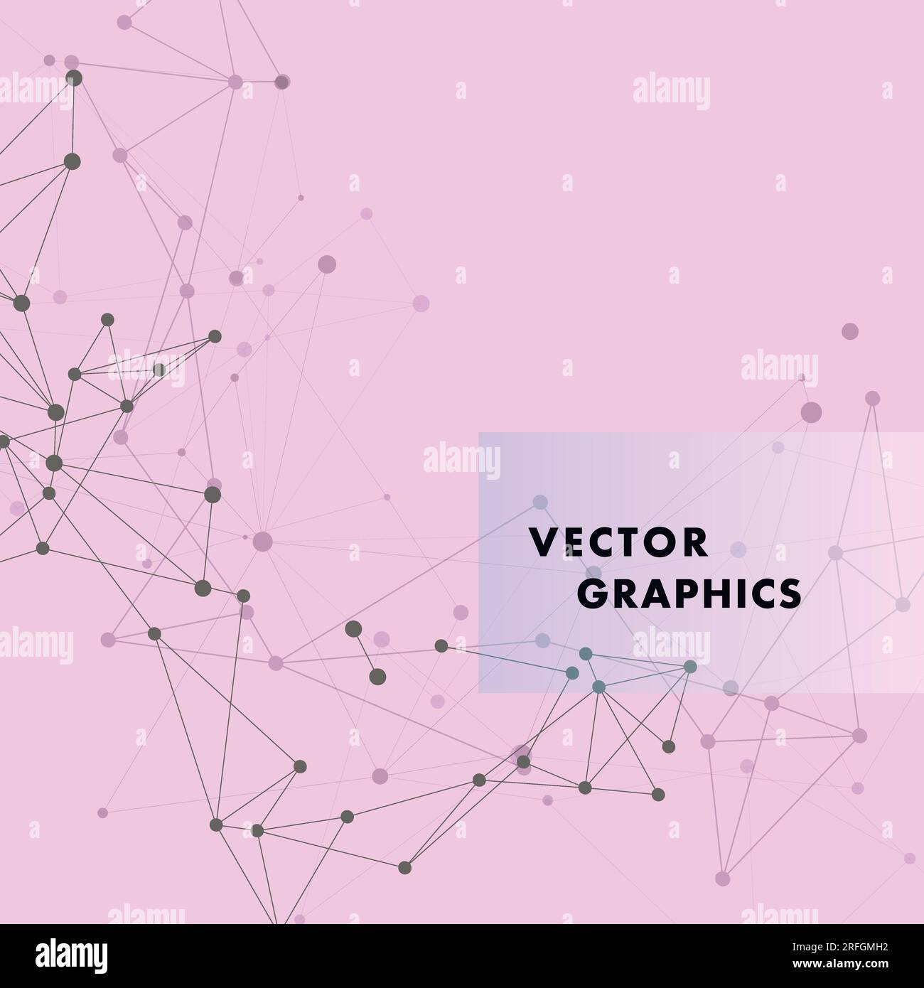 Abstract technology background. Connect dots lines blue. Vector illustration Stock Vector Image ...