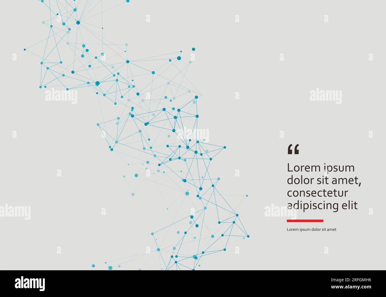 Abstract Connection Dots Lines Communication Science Technology Background Vector Illustration