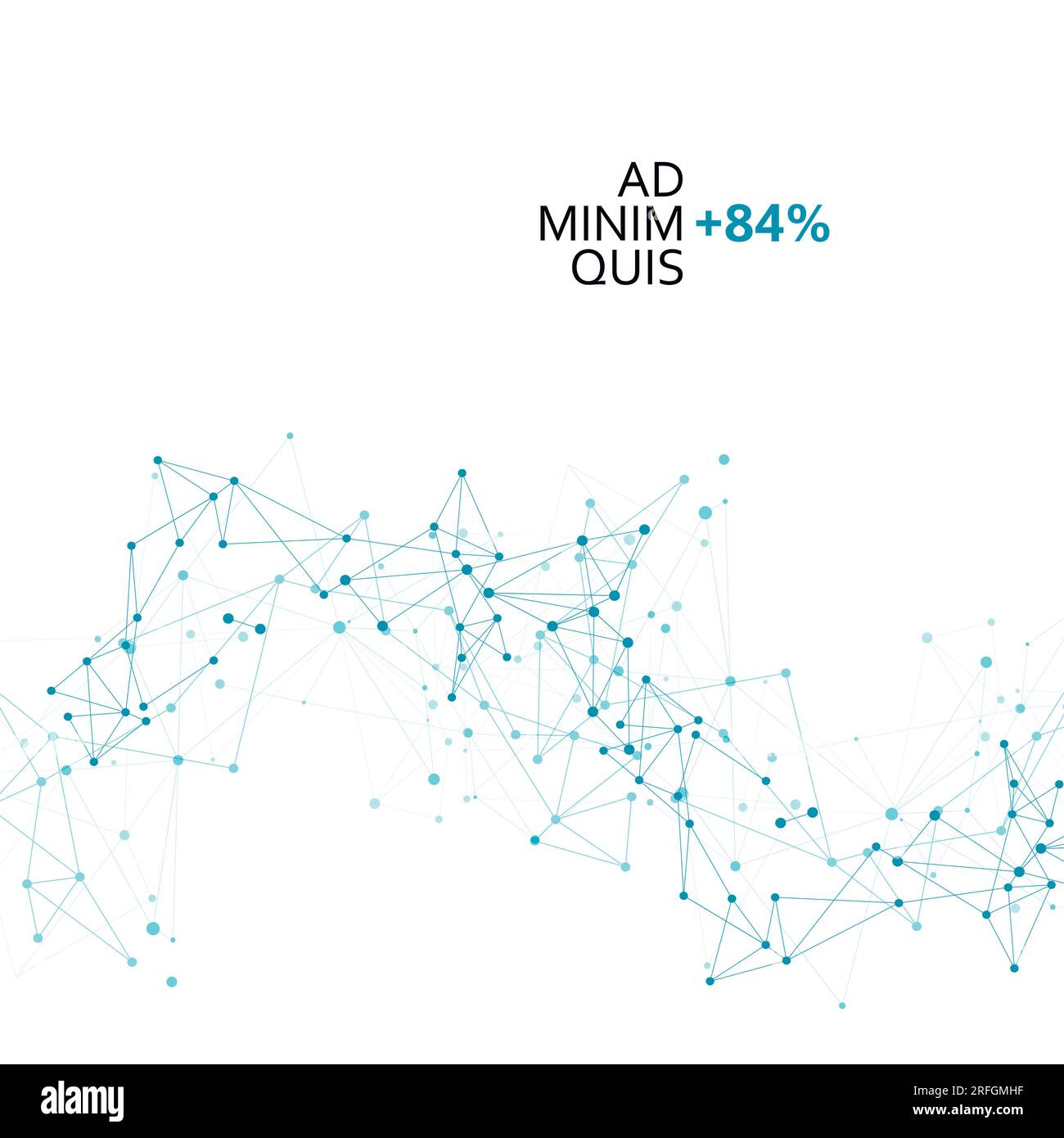 Abstract Connection Dots Lines Communication Science Technology Background Vector Illustration