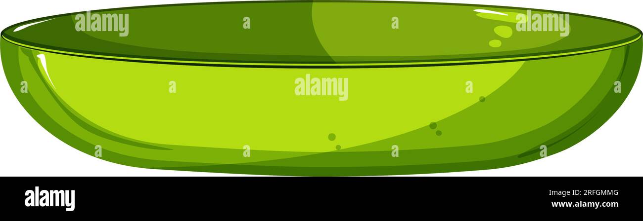 round plate white cartoon vector illustration Stock Vector Image & Art ...