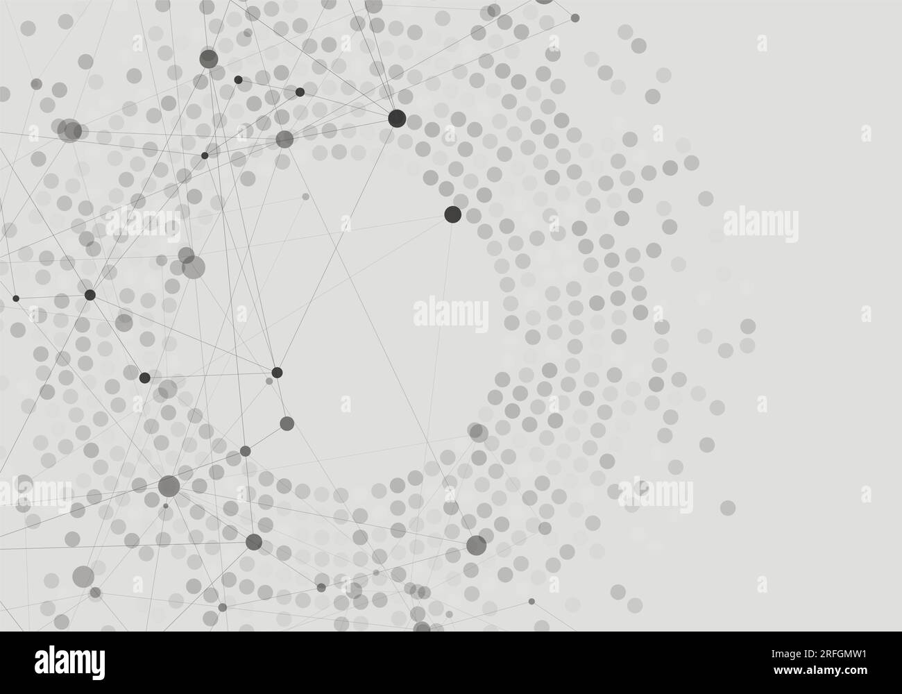 Abstract swirl line and dotted background. Vector illustration for your ...