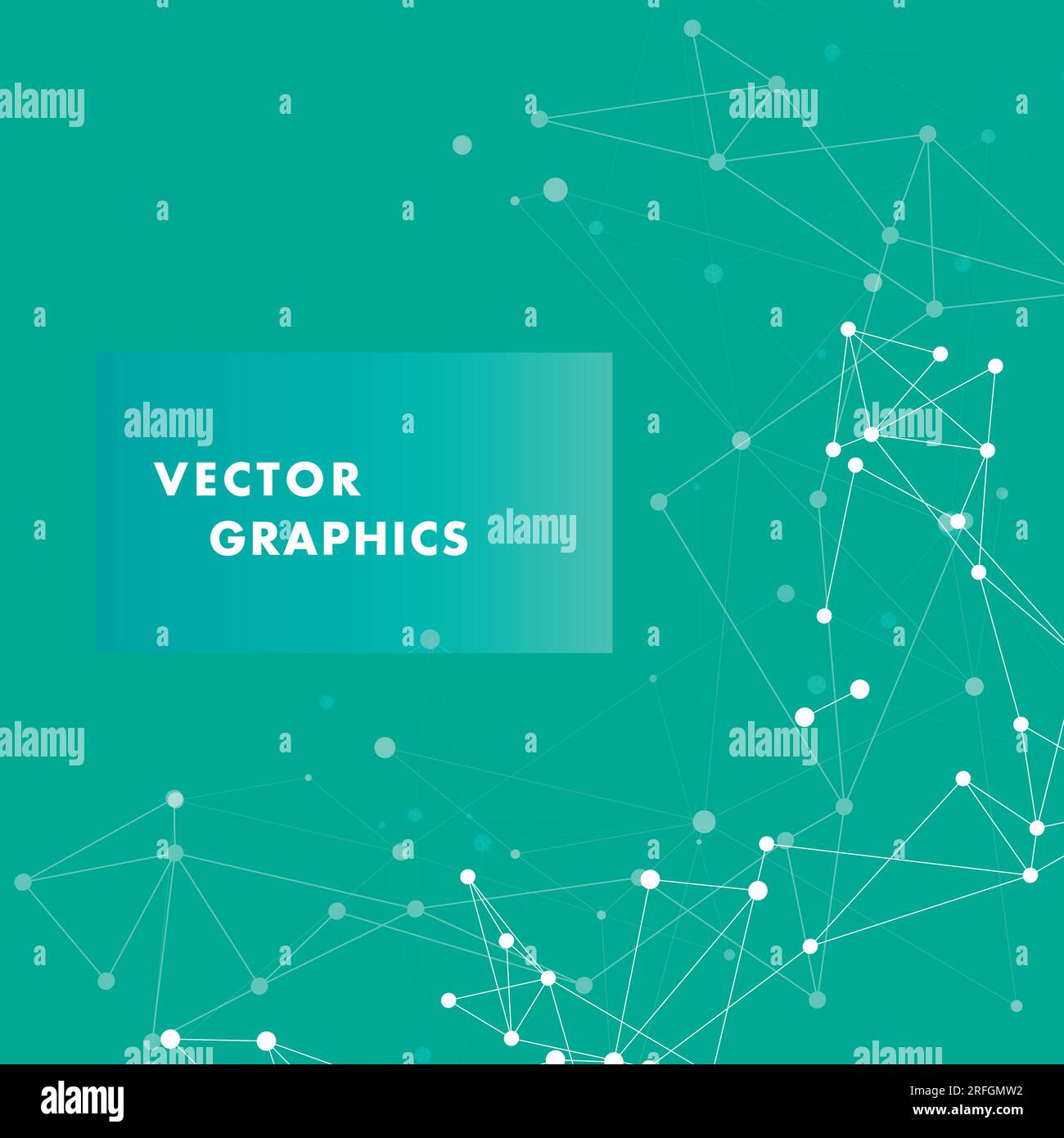 White Lines Dots Connect Abstract Futuristic Network Vector Illustration Stock Vector Image