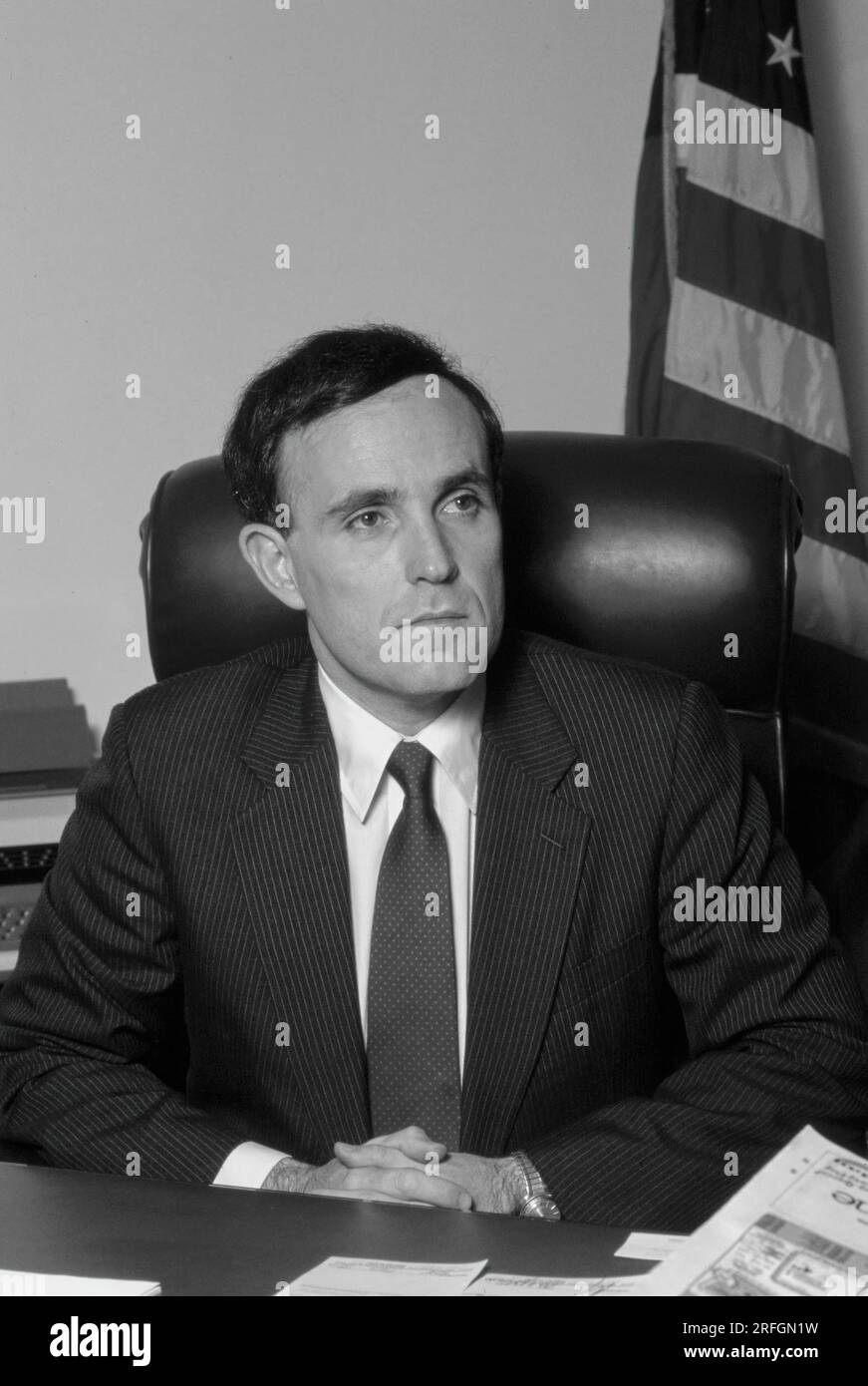 Rudy Giuliani, US Attorney for the Southern District of New York in his ...