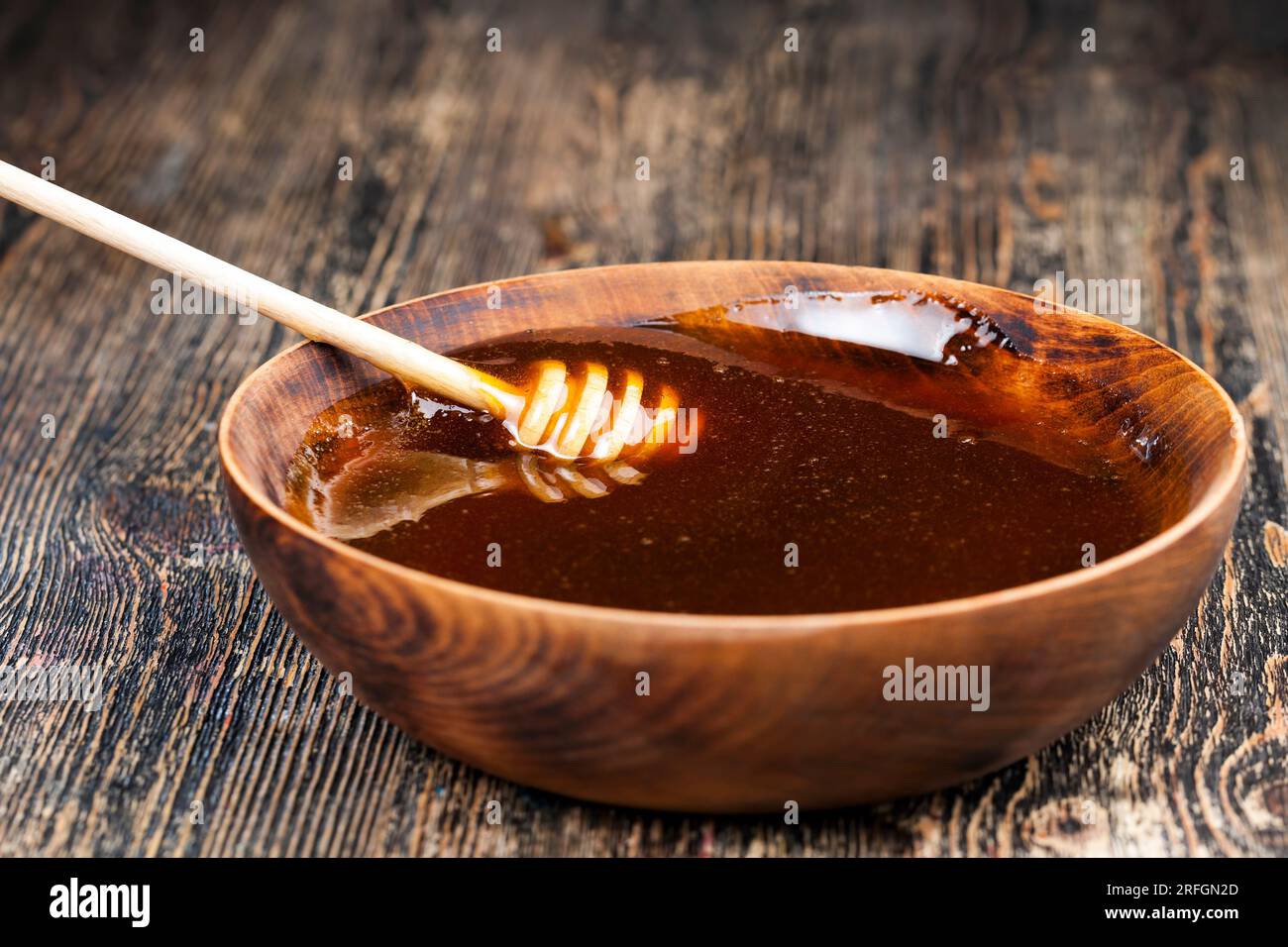 current thick and delicious sweet honey, a natural and healthy food ...