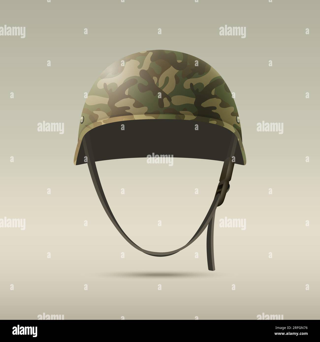 Vector 3d Realistic Military Helmet Closeup. Helmet, Army Symbol of ...