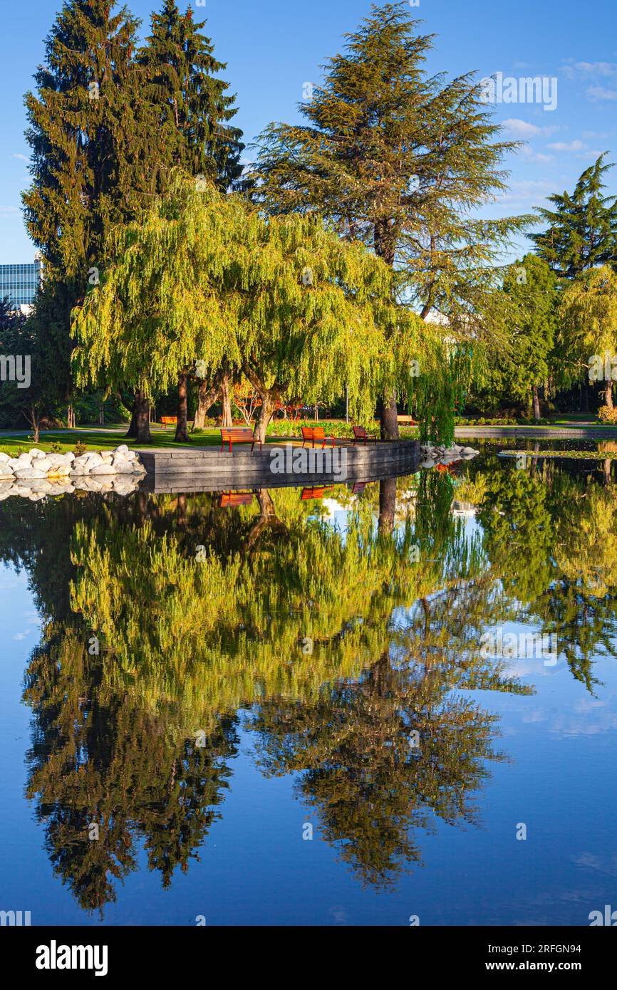 Minoru Lakes inner city park in Richmond British Columbia Canada Stock ...